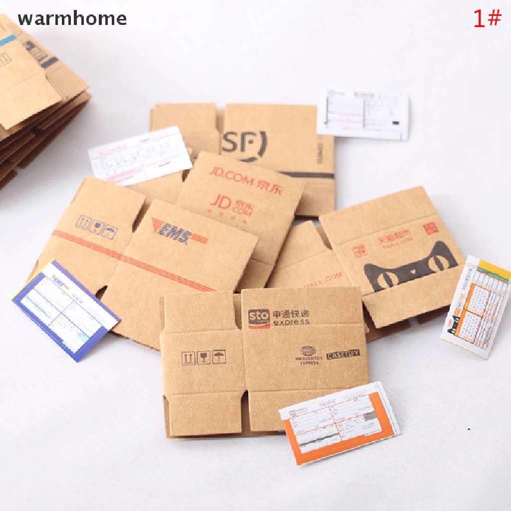 WMPH 1Set Mini Carton Express Carton 1:12 Dollhouse Miniature Express ...