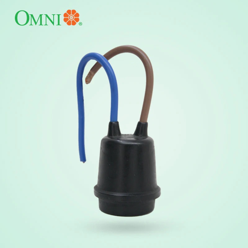 OMNI Weatherproof Rubber Socket 4A 250V (includes 2 wires) - E27-602 ...