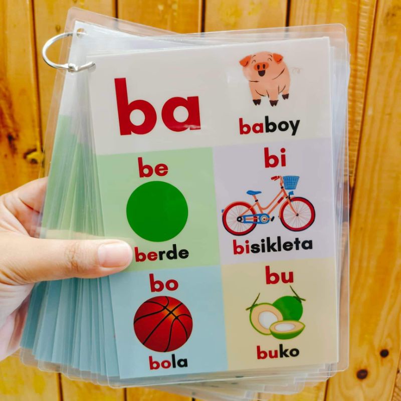 Abakada pantig Filipino tagalog Jumbo size 5R reading laminated educational flashcards | Shopee ...