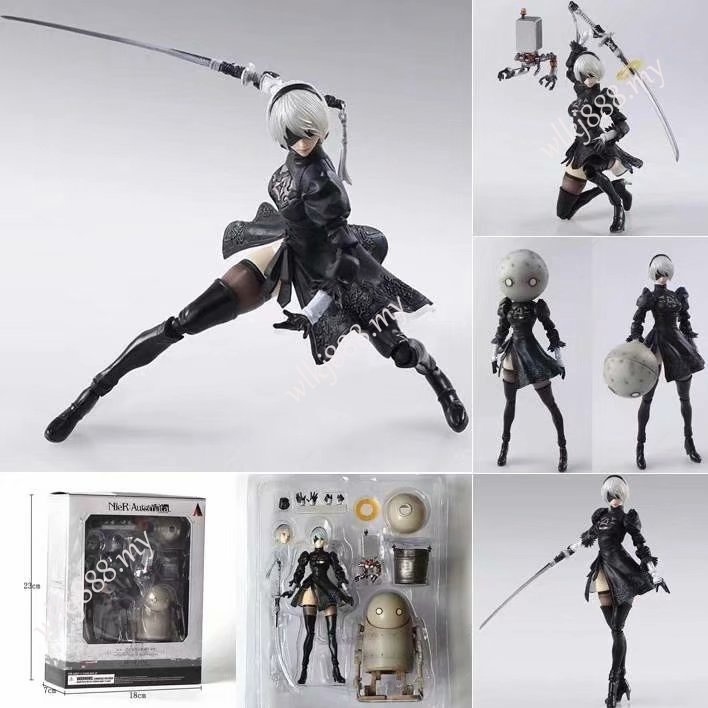 NieR Automata YoRHa 9S No 2 Type B 2B Play & Arts Action Figure Toys ...