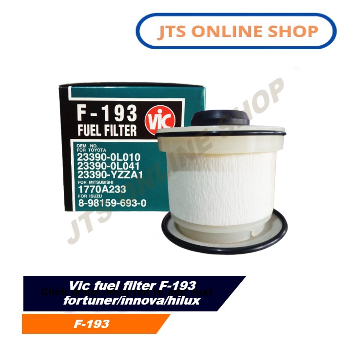 Vic fuel filter F-193 fortuner/innova/hilux | Shopee Philippines
