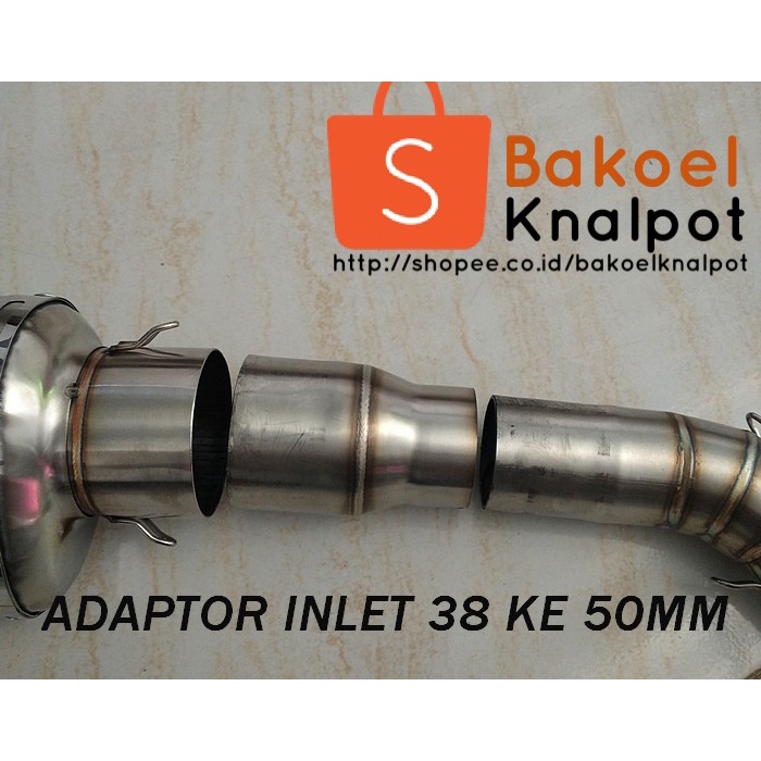 38mm To 50MM Exhaust Connection/38 To 50MM Exhaust Adapter/ SLIP ON 38 ...