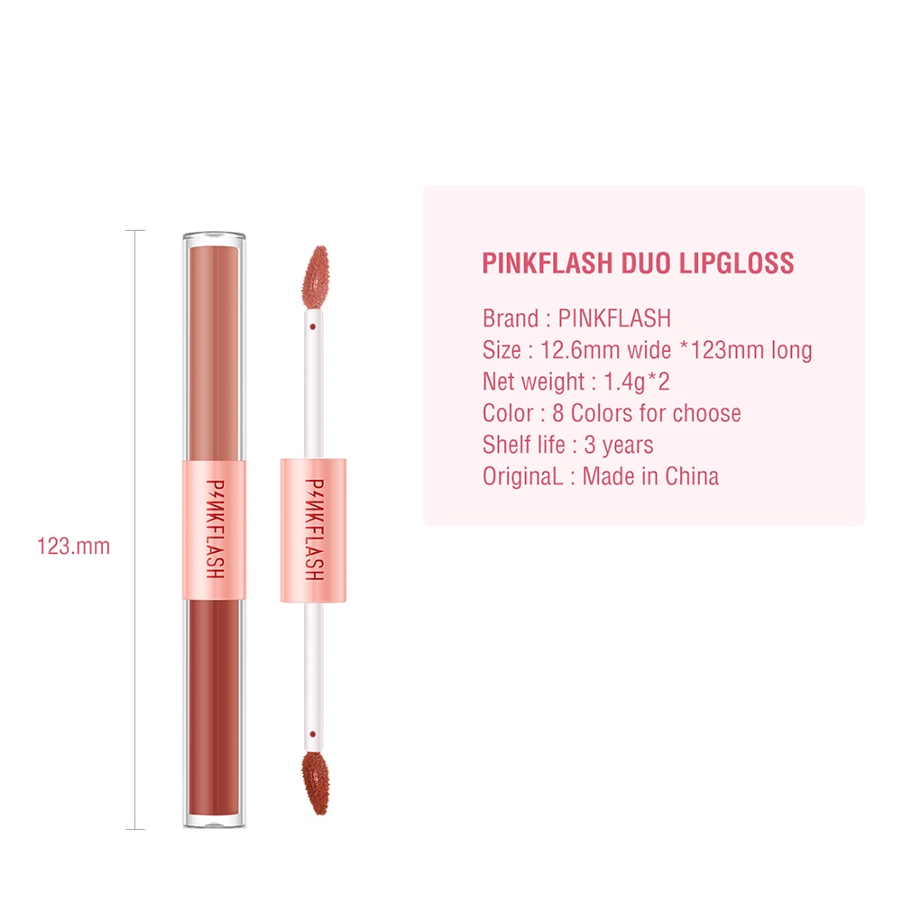 PINKFLASH Ombrelips 2 In 1 dual-ended lipstick duo lipstick liquid ...
