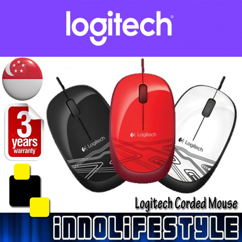 Logitech M105 USB Wired Optical Mouse ★3 Years Warranty★ | Shopee ...