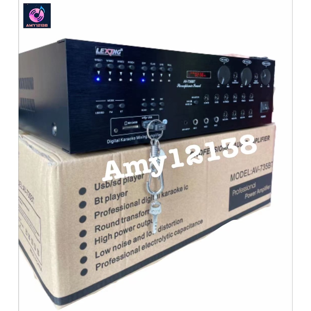 (LEXING AV-735BT) PROFESSIONAL AUDIO AMPLIFIER | Shopee Philippines