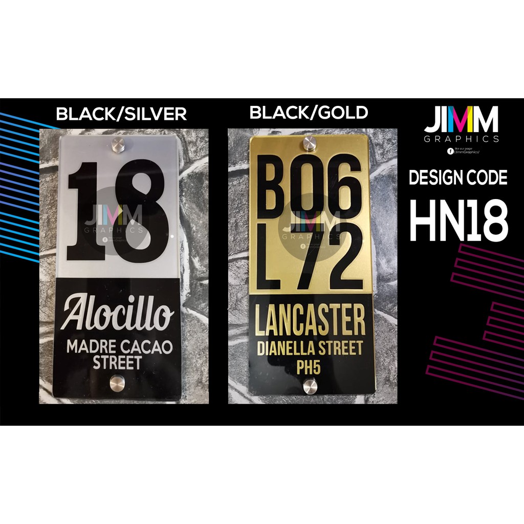 Address Number / Signage / Plate | Shopee Philippines