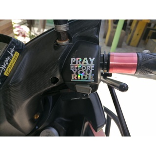 Pray Before You Ride sticker - Waterproof Fadeproof Cut out vinyl ...