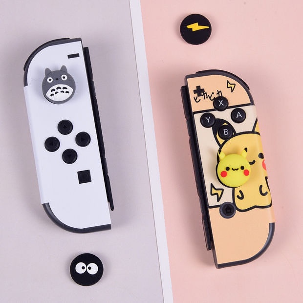 Cute Pikachu Totoro switch Oled cap Nintendo switch handle rocker cap ...