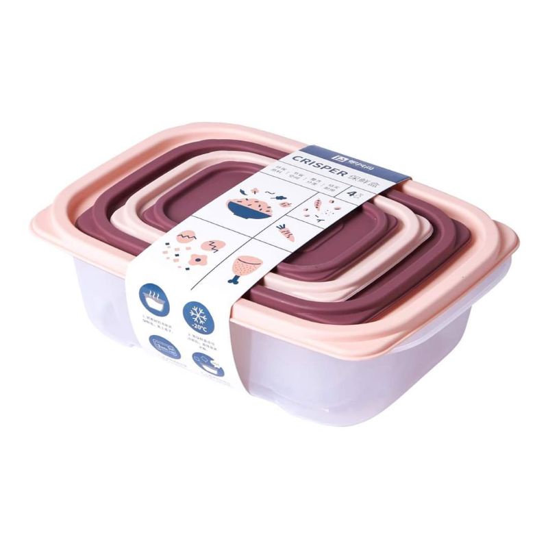 Food Storage Box 4 Boxes | Shopee Philippines