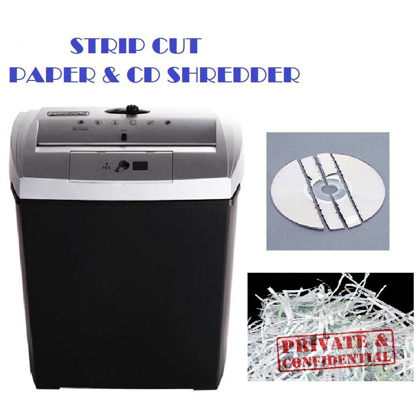STARPOINT S170 Paper Shredder Machine, Strip Cut Paper Shredder CD ...