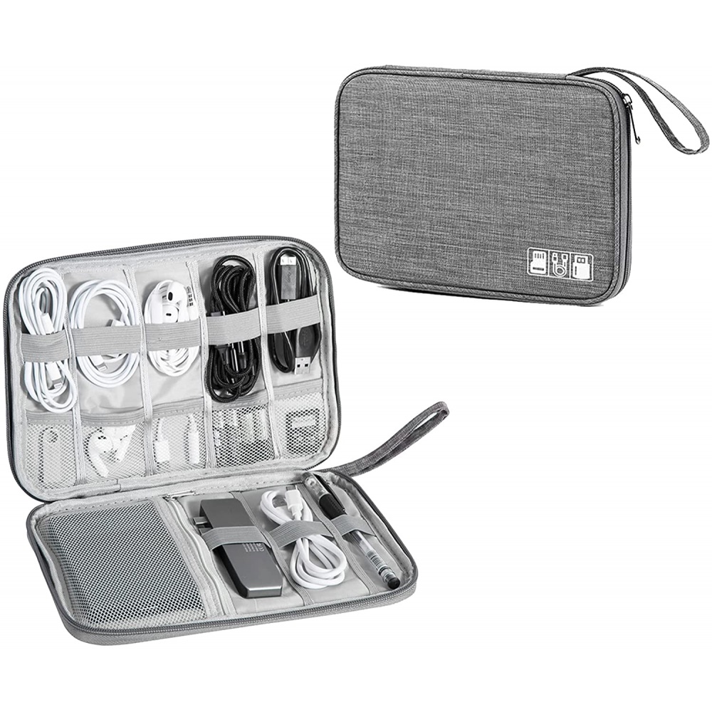 Electronic Organizer, Portable Cord Cable Storage Bag, Travel ...