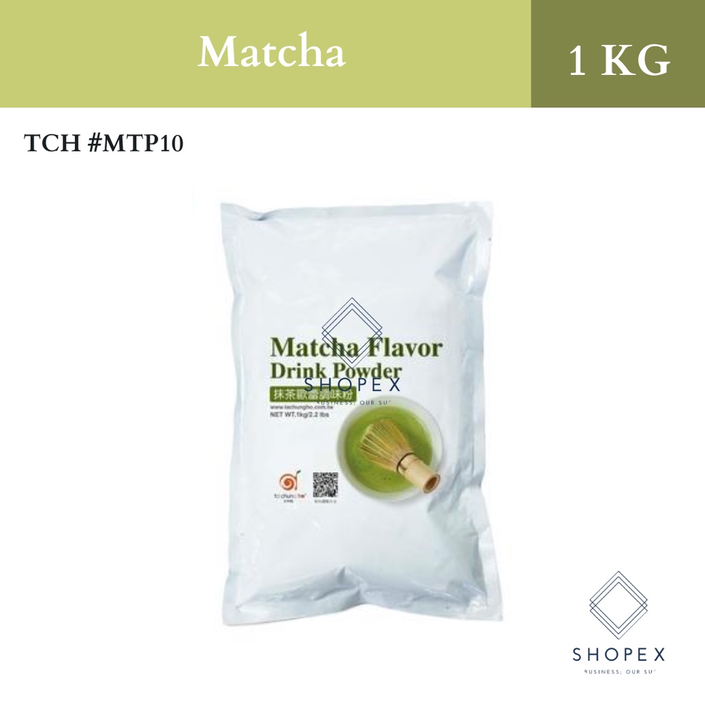TCH Matcha Flavor Powder Drink (1kg) Ta Chung Ho Matcha / for Milk Tea ...