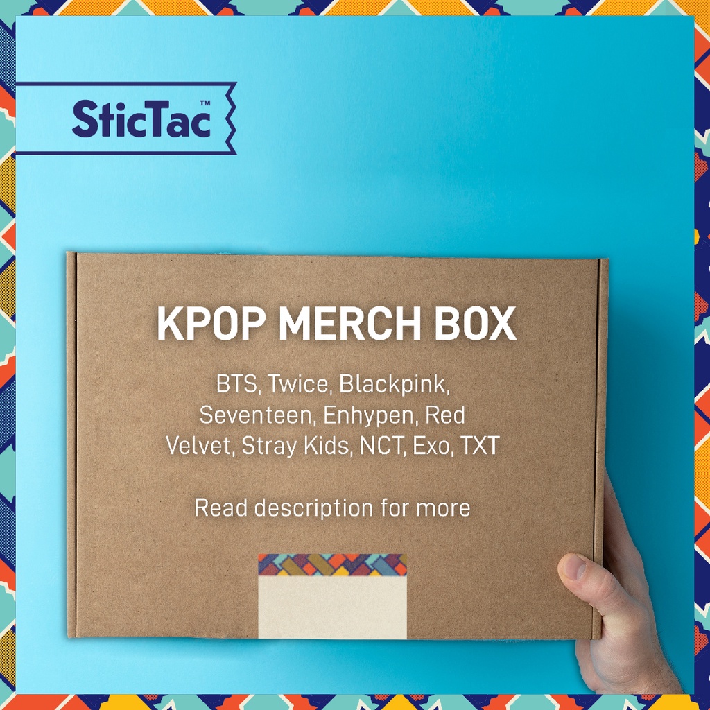 KPOP MERCHANDISE BOX - BTS TWICE BLACKPINK SEVENTEEN ENHYPEN RED VELVET ...