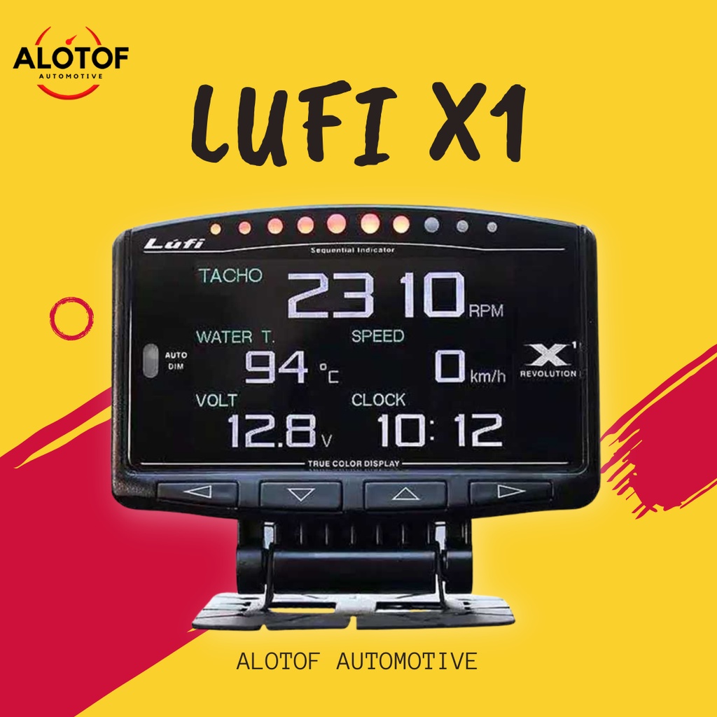 100% Lufi X1 OBD 2 Meter Smart Digital Multi Meter Gauge | Shopee ...