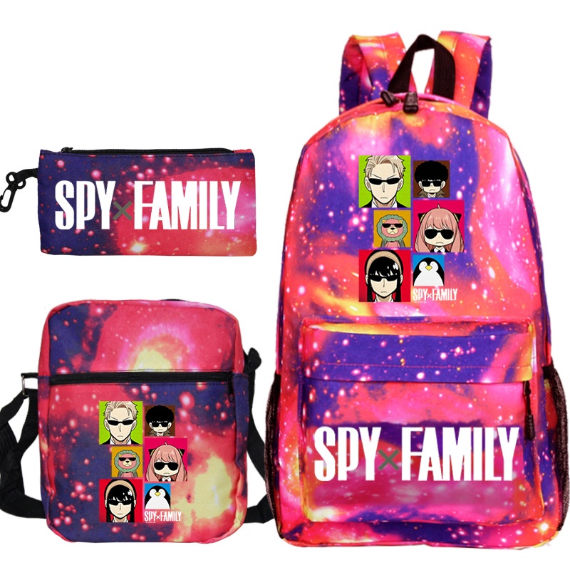 3pcs/set Anime Spy X Family Backpack Students Kids Boys Girls Schoolbag ...