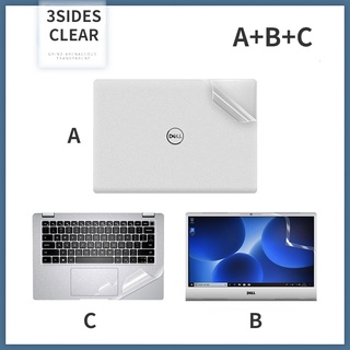 Sticker Laptop DELL Matte Transparent clear 3 Sides Skin 14'' 15.6'' 13 ...