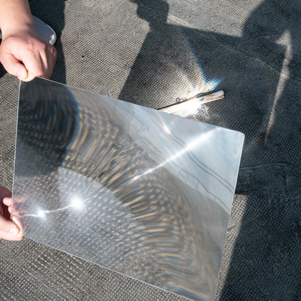400x300mm Large Optical Plastic Solar Fresnel Lens PMMA for Projector ...