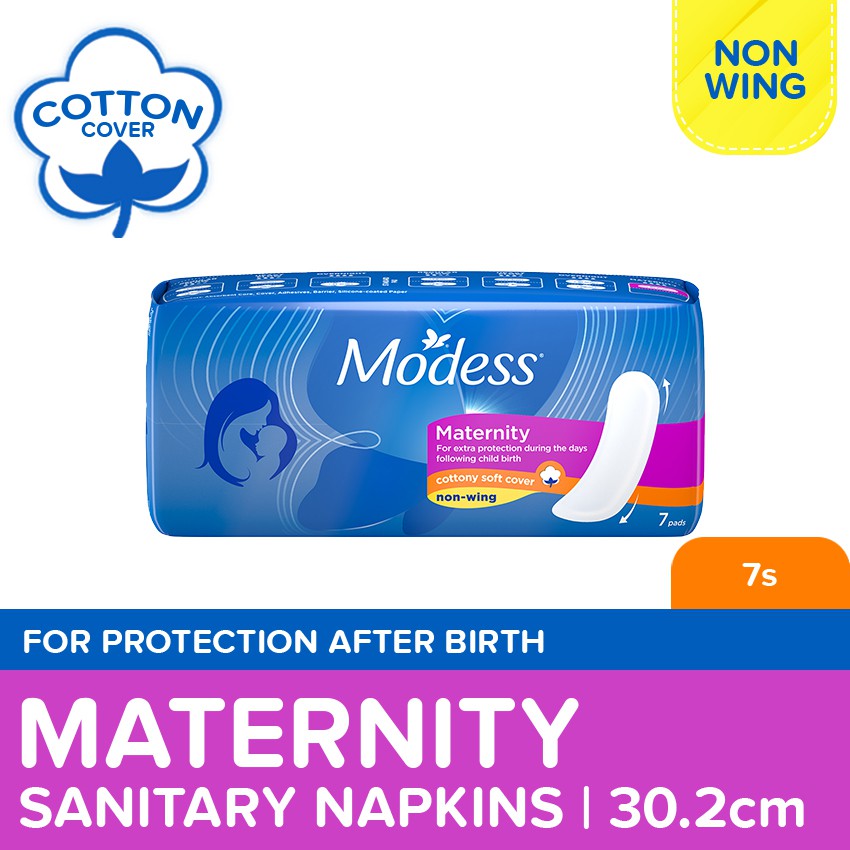 Modess Maternity Sanitary Napkins 7s: maternity napkin pad | Shopee ...