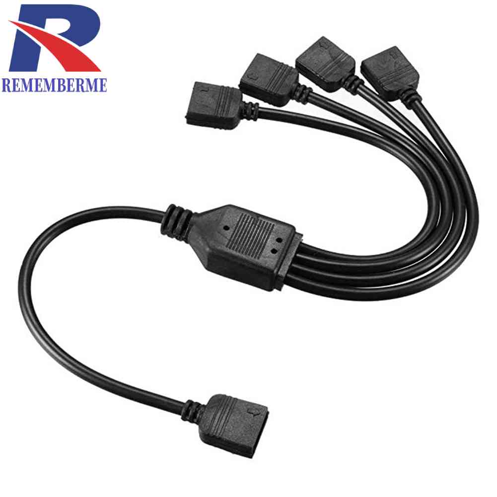5V 3Pin Extension Cable Adapter RGB Splitter Cable for MSI ASUS ASRock ...