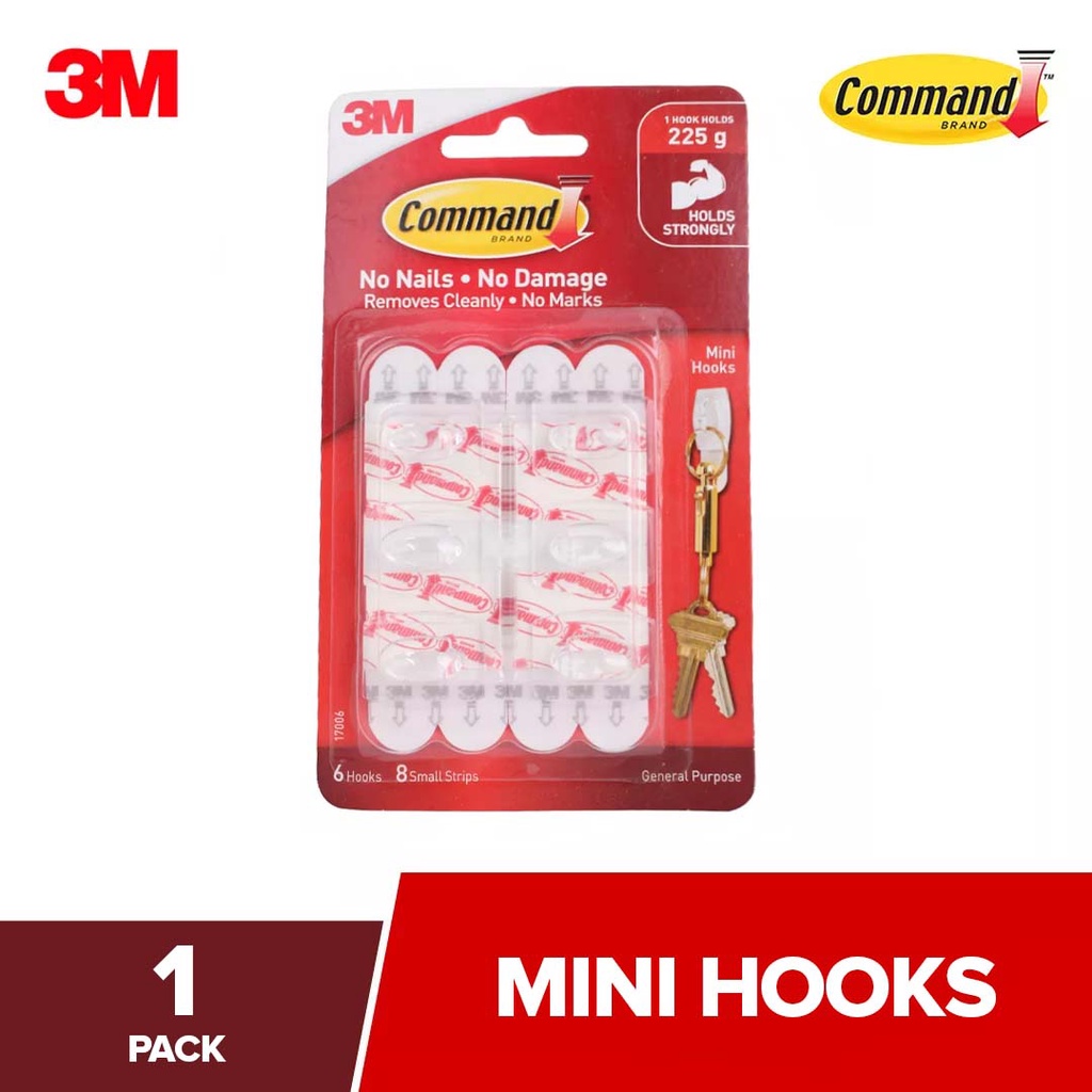 3M Command Mini Hooks | Shopee Philippines