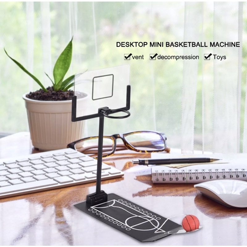 Stress Relief Toy Foldable Mini Basketball Game Office Desktop Table ...
