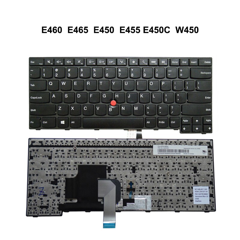 2021 Laptop keyboard for Lenovo E460 E465 E450 E455 E450C W450 brand ...