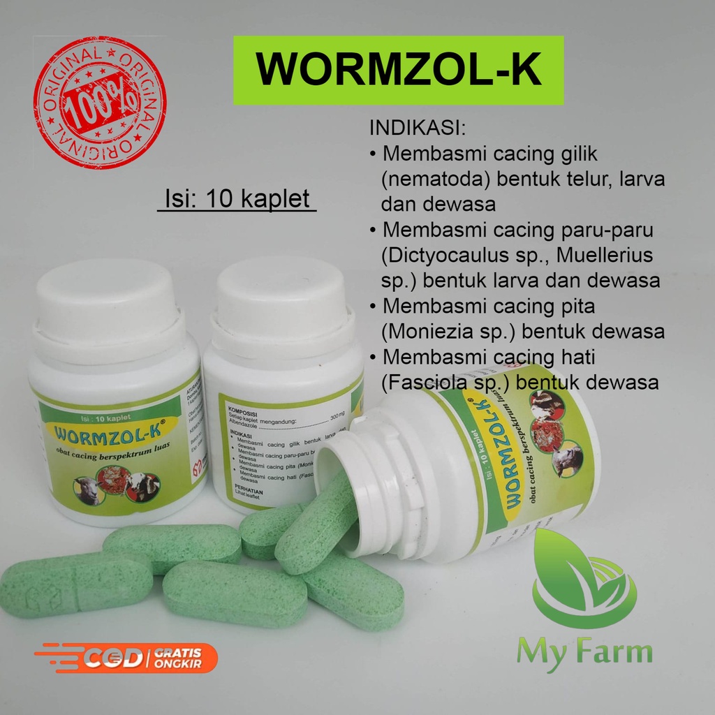 Wormzol-k Contains 10 Capslets Of Broad Spectrum Worm Medicine ...