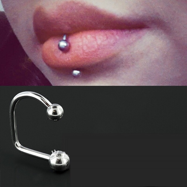1pcs New Style Fashion Titanium Steel lip ring lip Studs Women Body ...