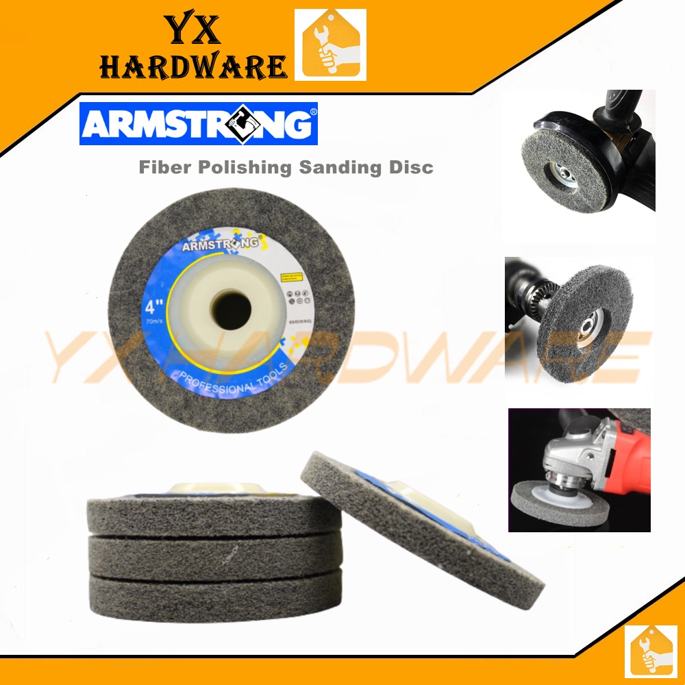 Gray Fiber Polishing Sanding Disc Metal Buffing Wheel Pad Angle Grinder ...