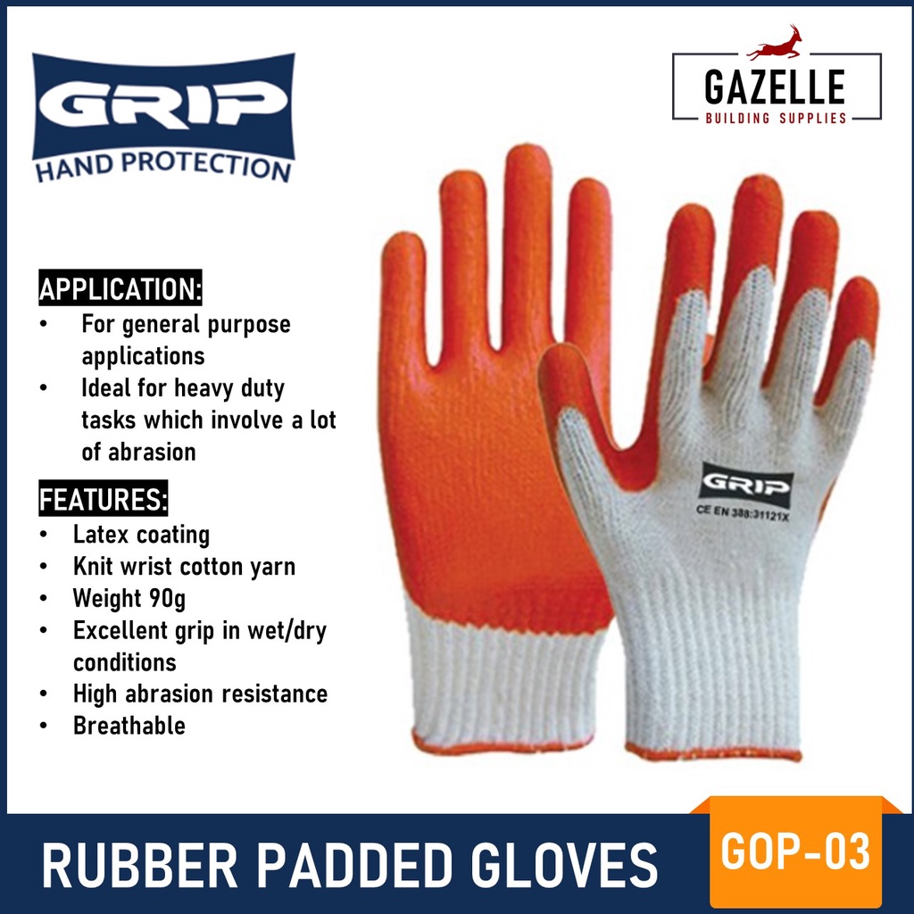 Grip Safety Gloves Cotton Comfort Stretchable - PU Coated Black Gloves ...