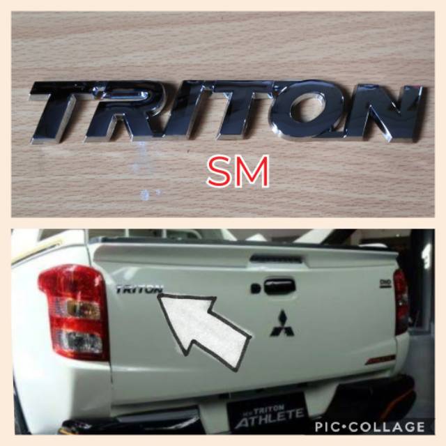Big triton Writing emblem For mitsubishi new triton athlete mitsubishi ...