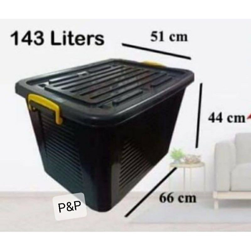 Black Container 143liters | Shopee Philippines