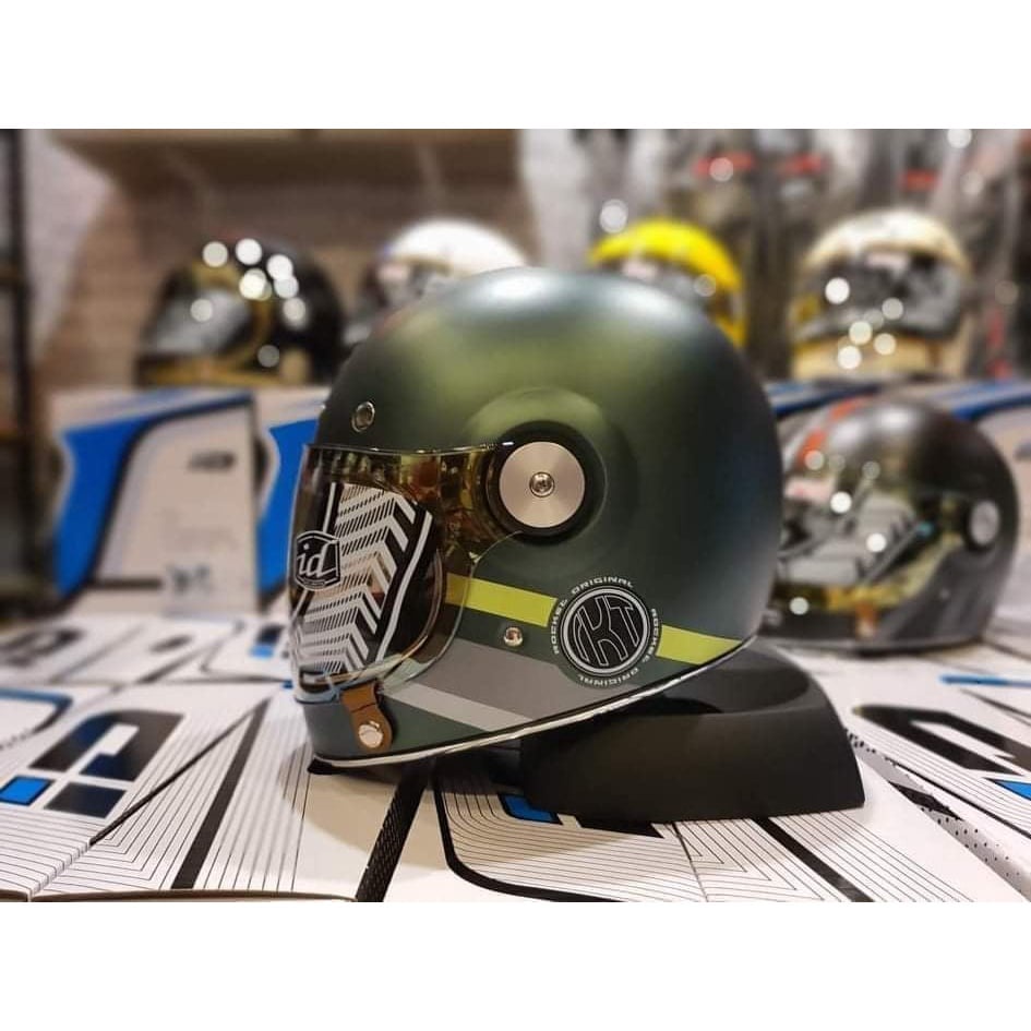 ID ROCKET HELMET CLASSIC WITH FREE BUBBLE SHIELD (FULL FACE) | Shopee ...