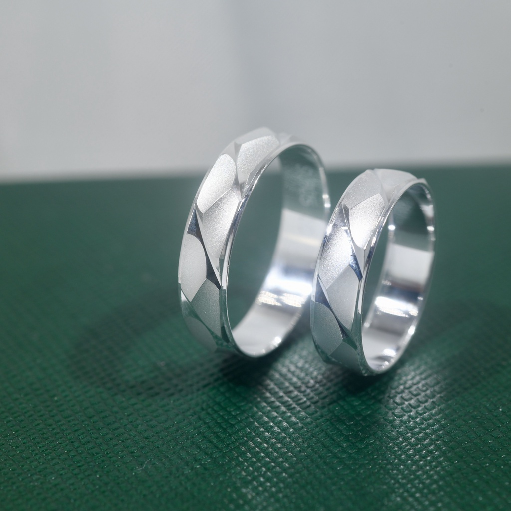 KS silver original 925 italy silver CP008 (couple ring) | Shopee ...