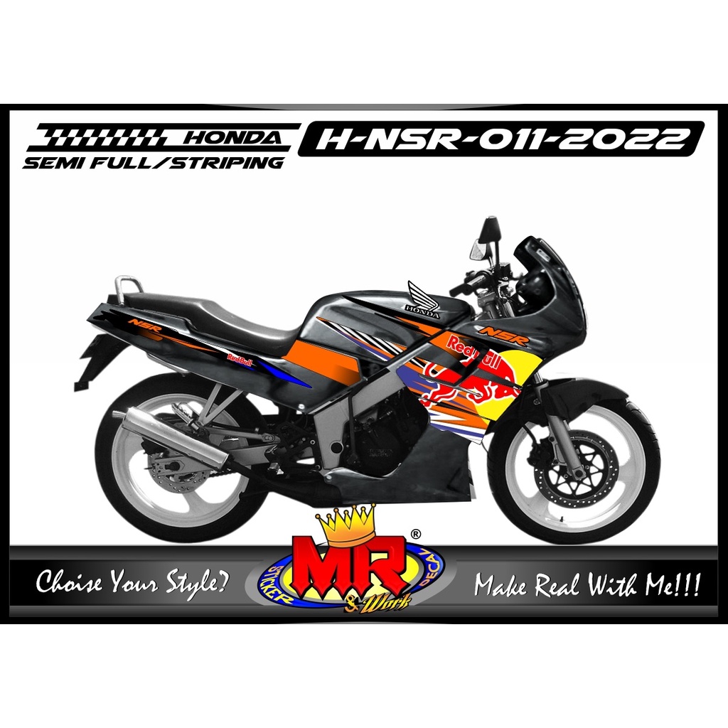 Honda NSR Motorcycle Sticker Striping Custom Decal Like Motorcycle ...