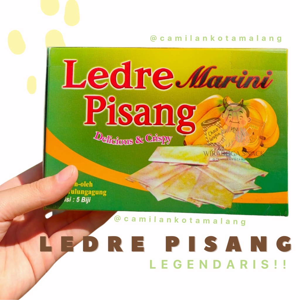 Ledre Banana MARINI/LEDRE Banana Old School/Traditional Snacks Typical ...