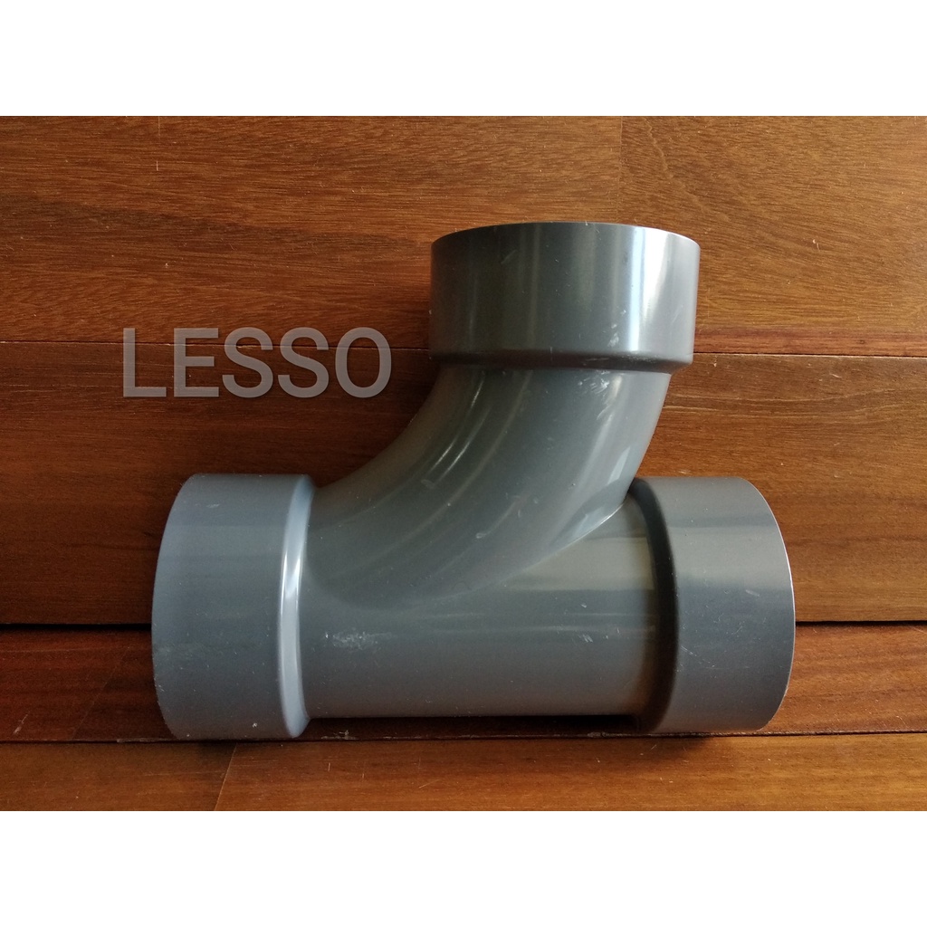 Tee Y PVC Lesso D 90* 4" inch Large Radius Tee PVC Pipe Connection ...