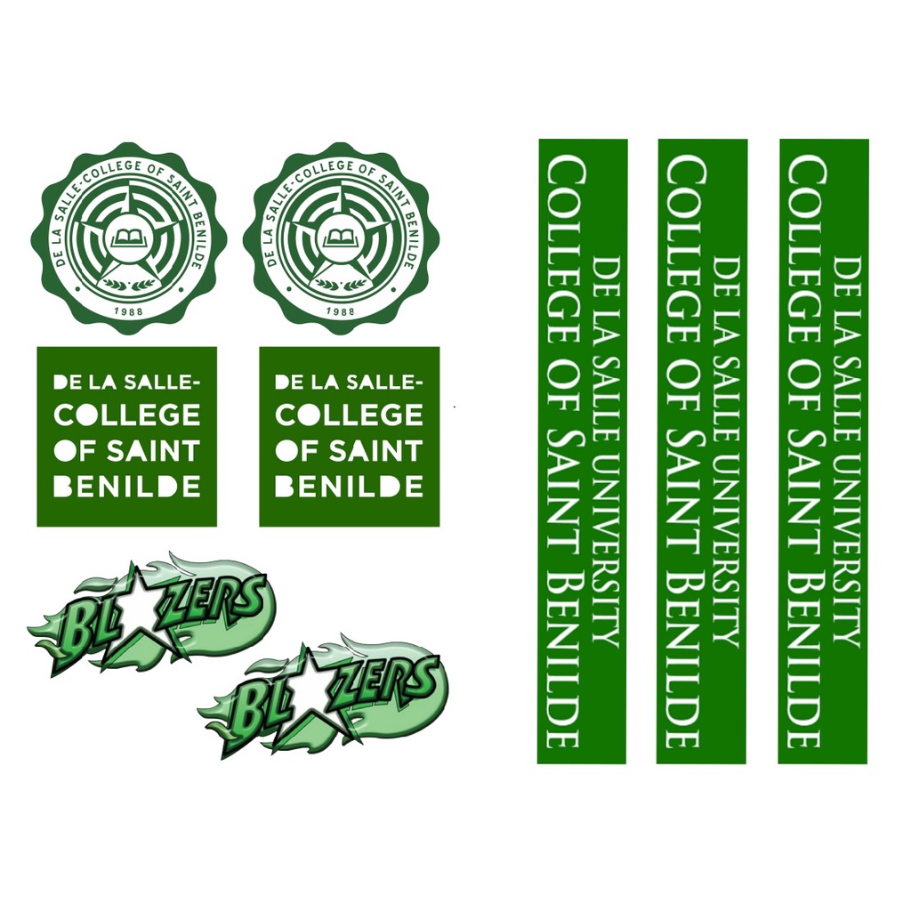 College of St. Benilde 9 Pieces Car Sticker Package, Blazers, Benilde ...