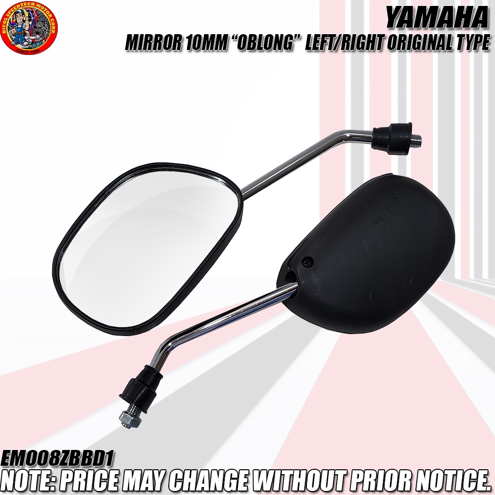 YAMAHA MIRROR 10MM OBLONG LEFT/RIGHT ORIGINAL TYPE (EM008ZBBD1 ...