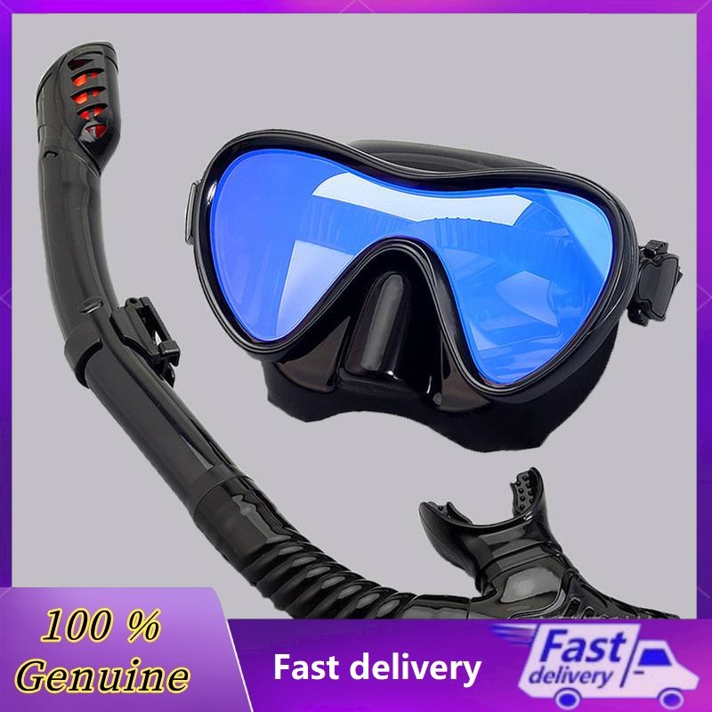 Breathing tube Anti Fog Tempered Glass Swimming Snorkeling Goggles ...