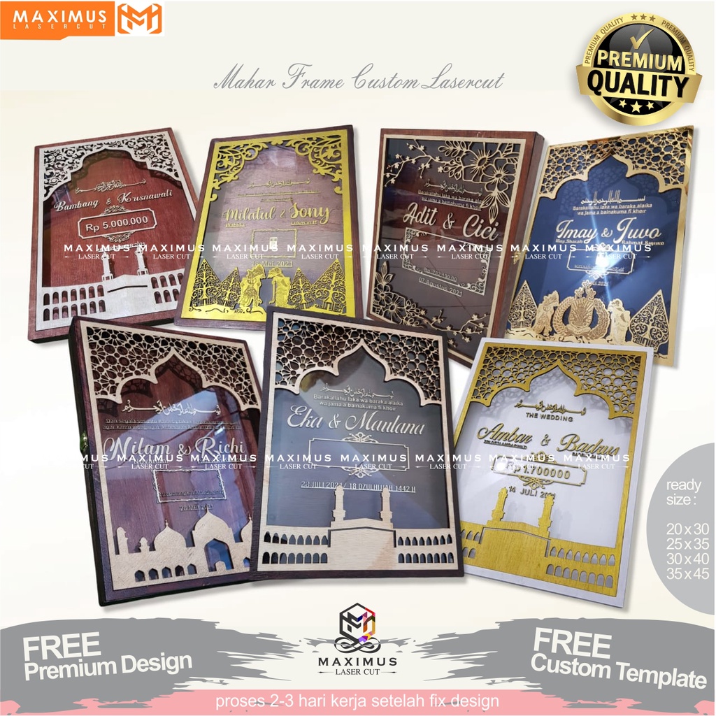 Custom Laser Cutting Dowry Box | Shopee Philippines