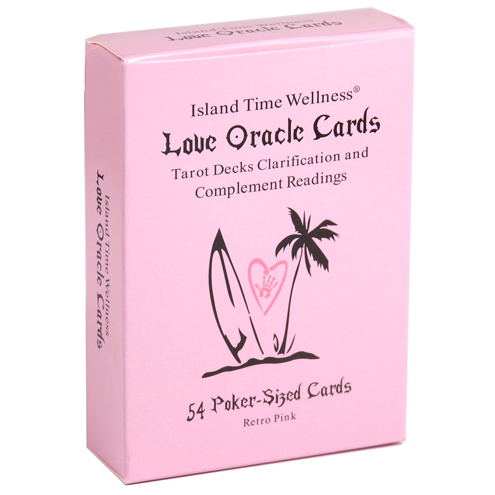 Pink Island Time Wellness Love Oracle Deck Divination Destiny Cards ...