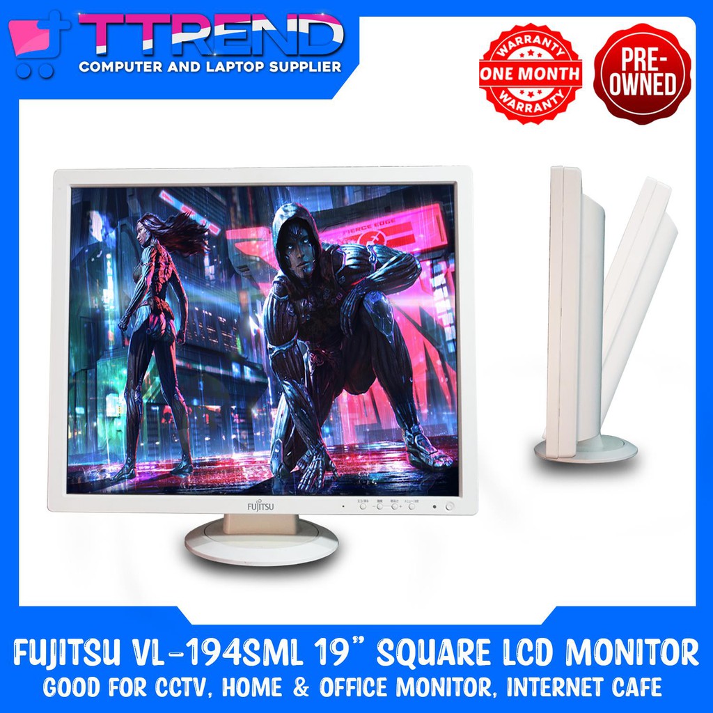 FUJITSU 17 inches / VL-194SML 19" inches square monitor with stand ...