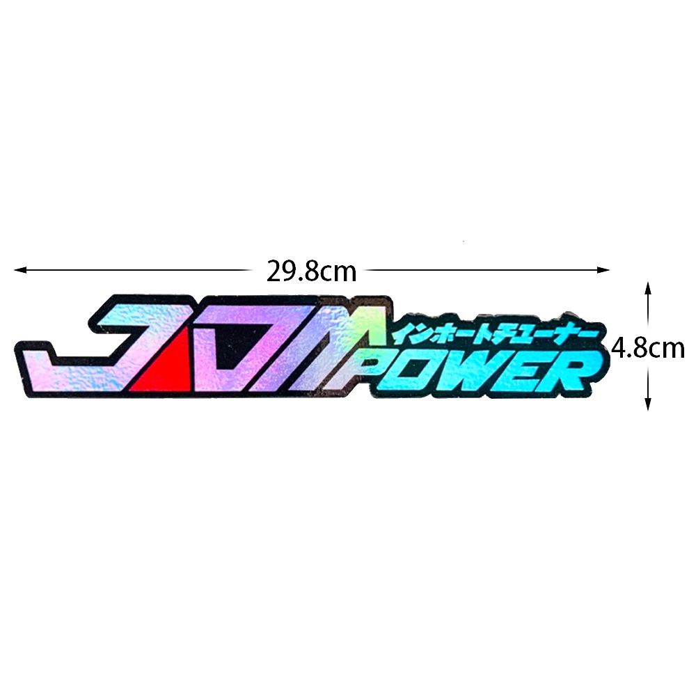 JDM Japanese Style Car Sticker Reflective Body Modified Car Stickers ...