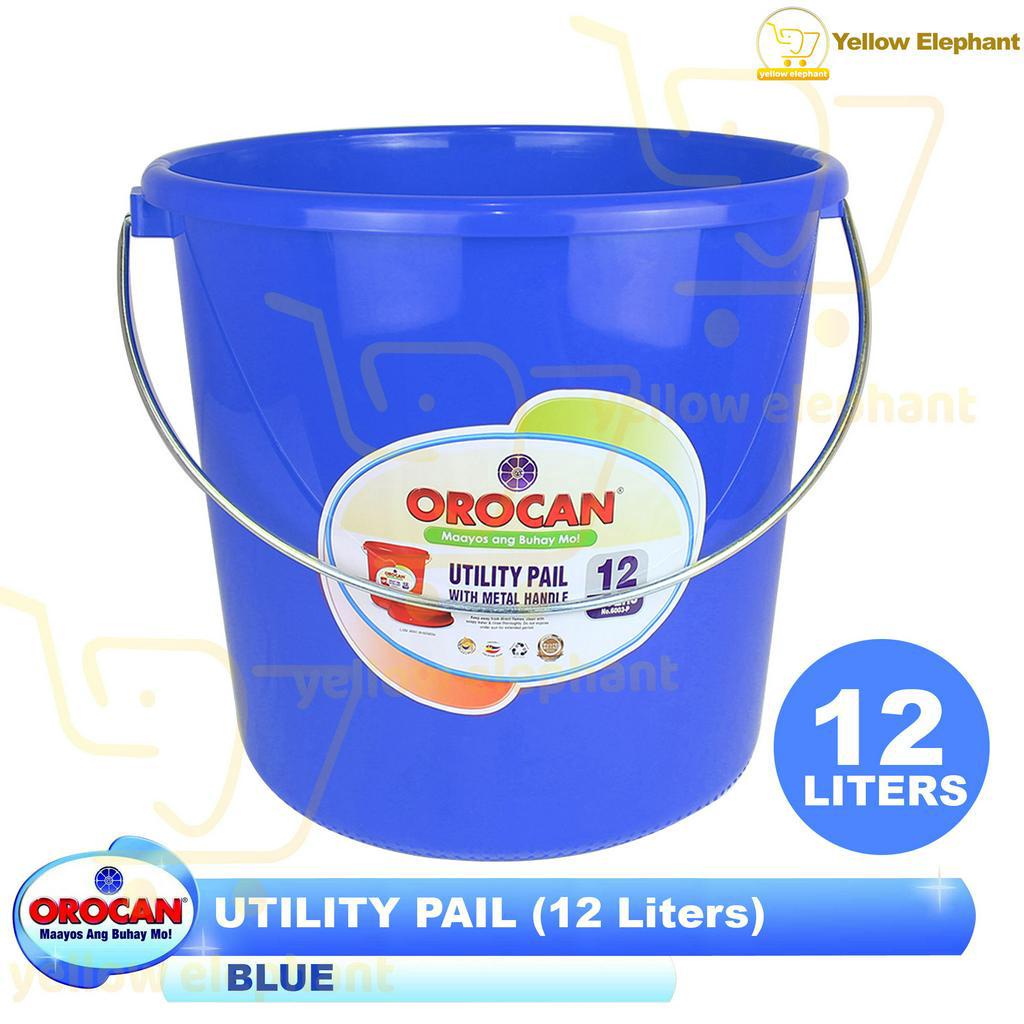Orocan Utility Pail 12 Liters (BLUE, GREEN,RED) | Shopee Philippines