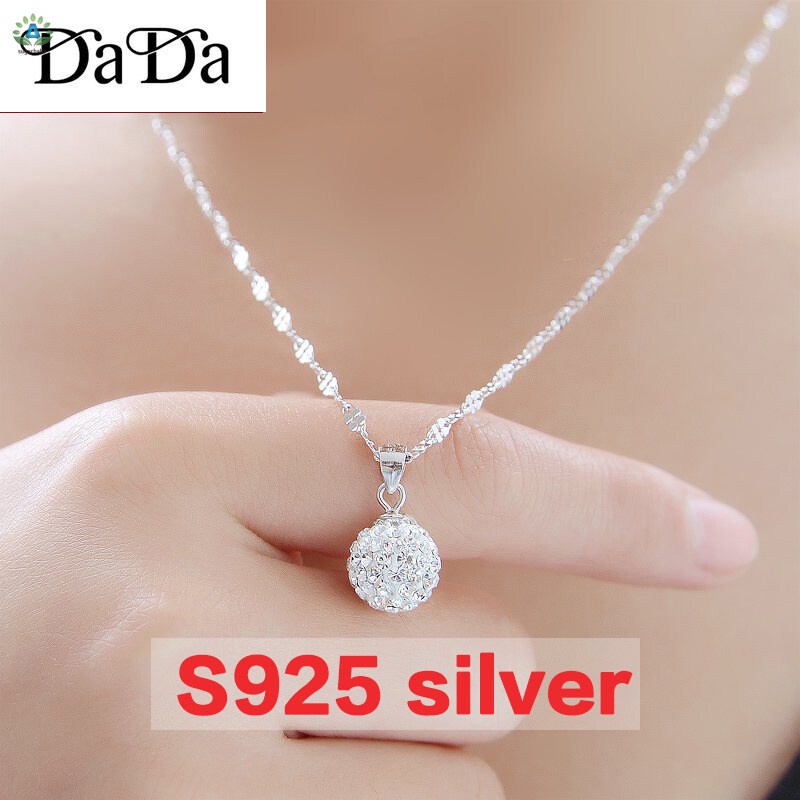 pure silver 925 original Necklace the colourful silver rose gold ...