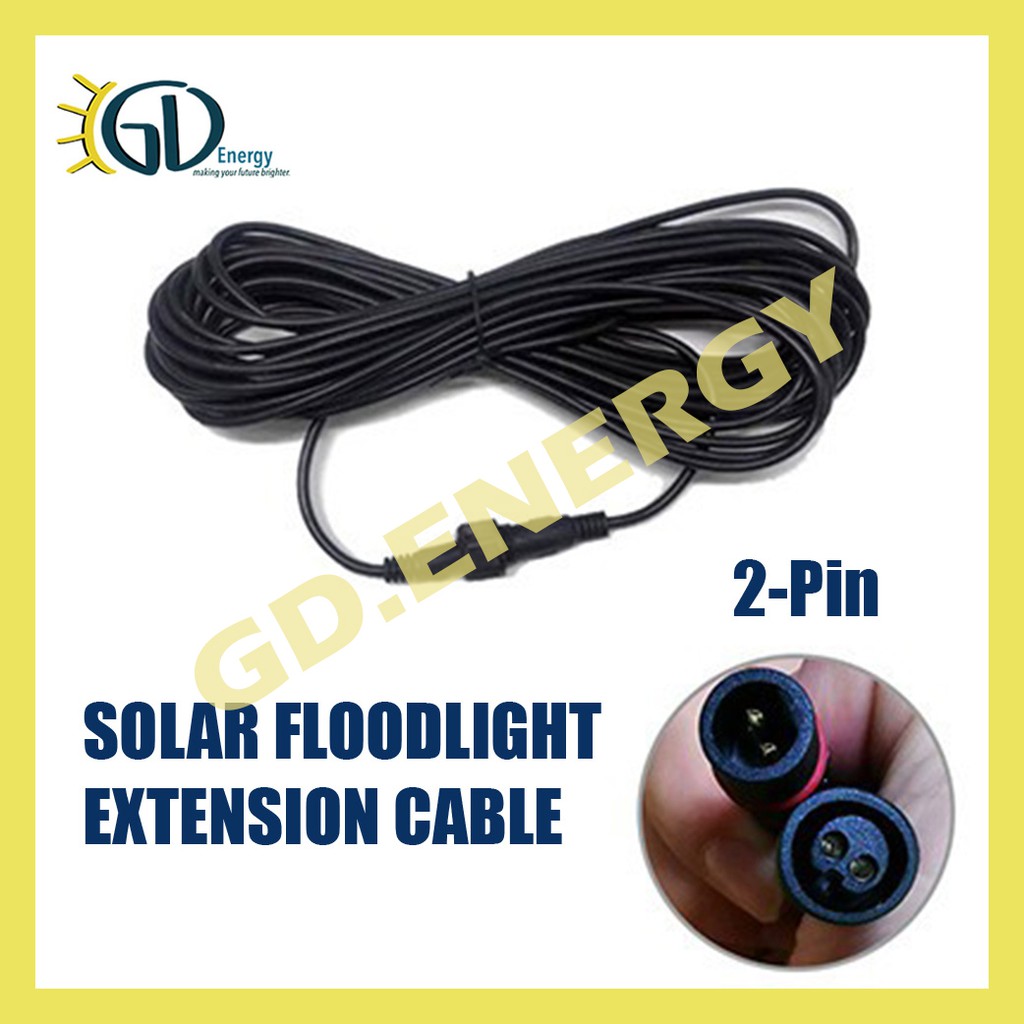 Thick Solar Flood Light Extension Connector Wire 5 Meter 10 meter Cable ...