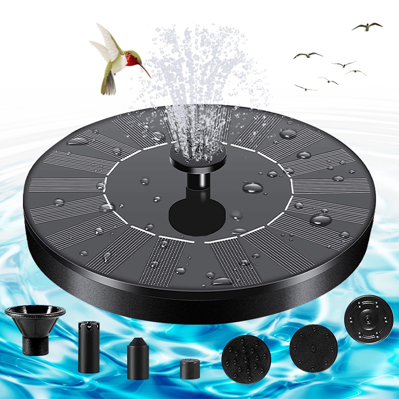 16/13cm Floating Solar Fountain Pool Pond Waterfall Fountain Solar ...
