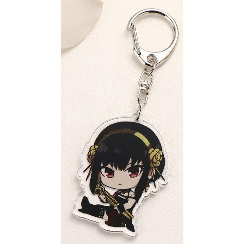 SPY FAMILY Anime New Keychain Figures Cosplay Loid Forger Anya Forger ...