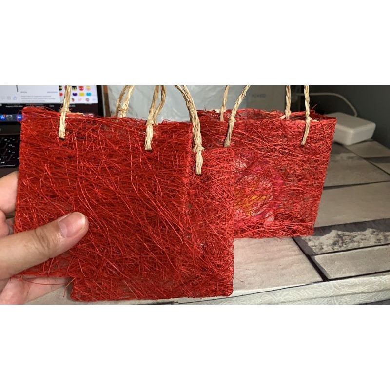 Abaca Bag Sinamay (Gift bag,Many Size) | Shopee Philippines